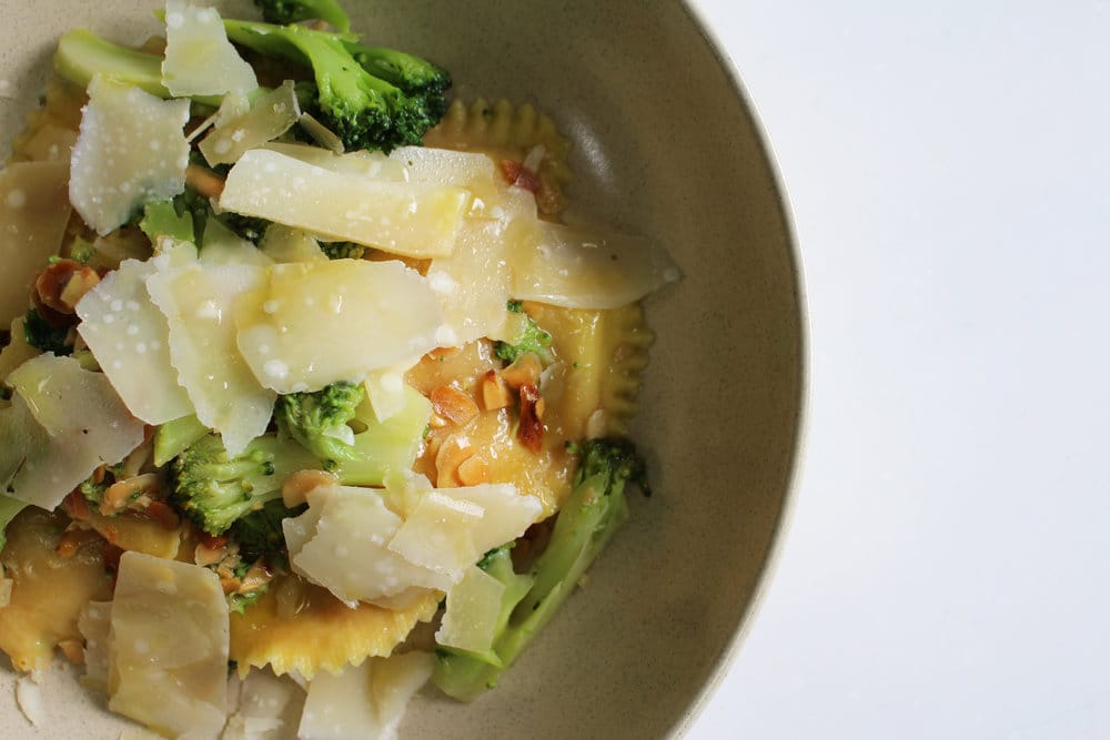 Ravioli Bertagni — Mezzelune Goat's Cheese and Roasted Tomato with ...